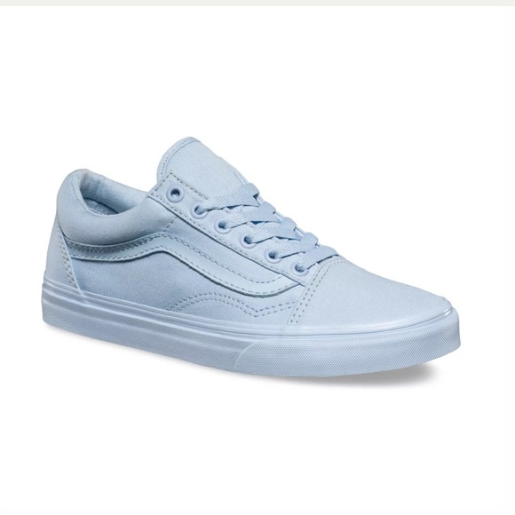 Vans | Shoes | Vans Old Skool Mono Canvas Skyway Light Blue Sneakers ...